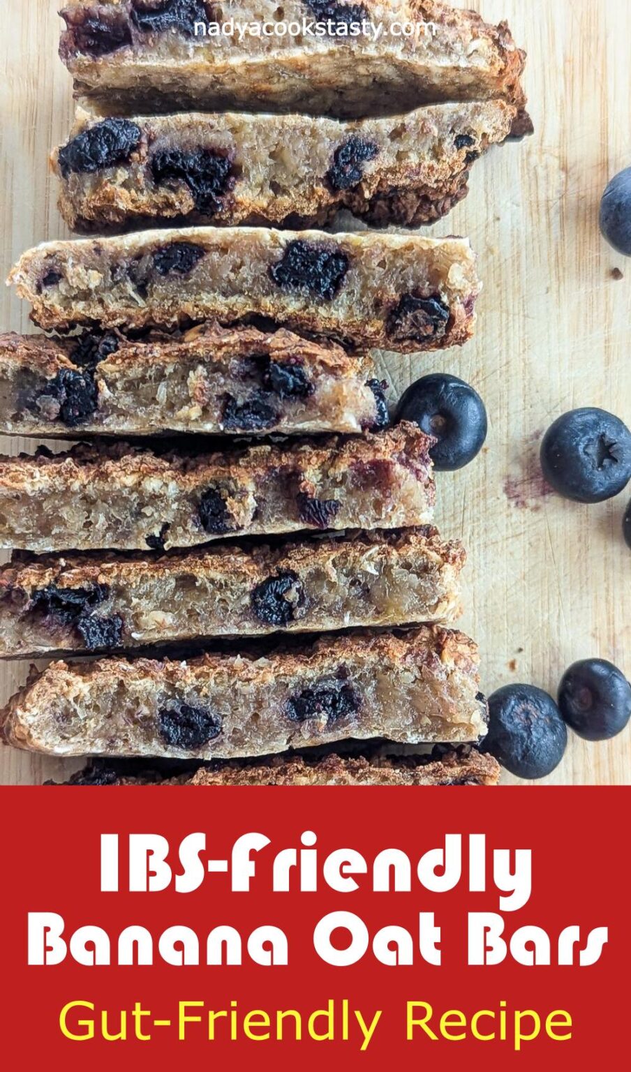 Low FODMAP Banana Oat Bars With Blueberries: Low Fat, IBS-Friendly, No ...